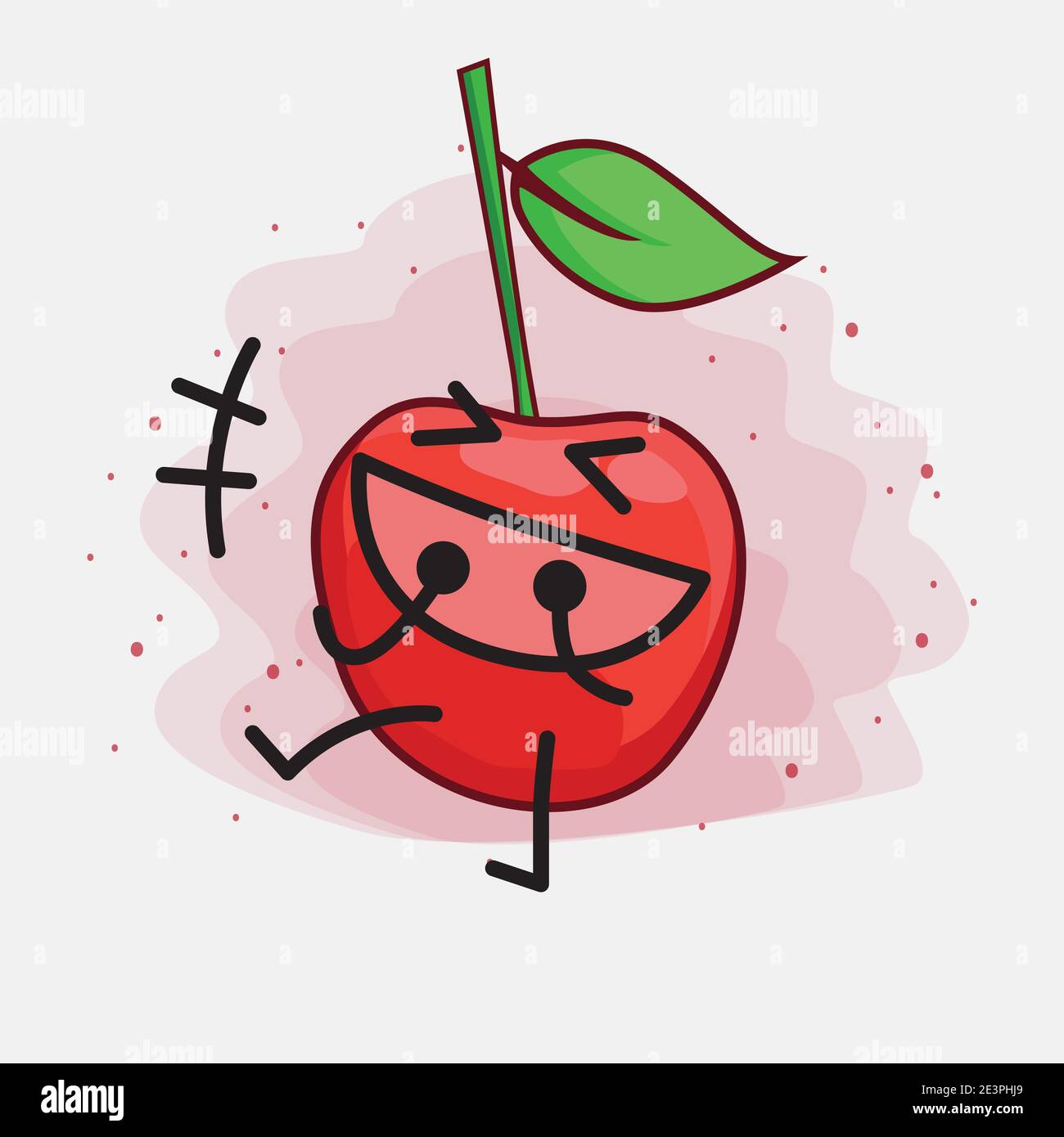 An illustration of Cute Bing Chery Vector Character Stock Vector Image ...