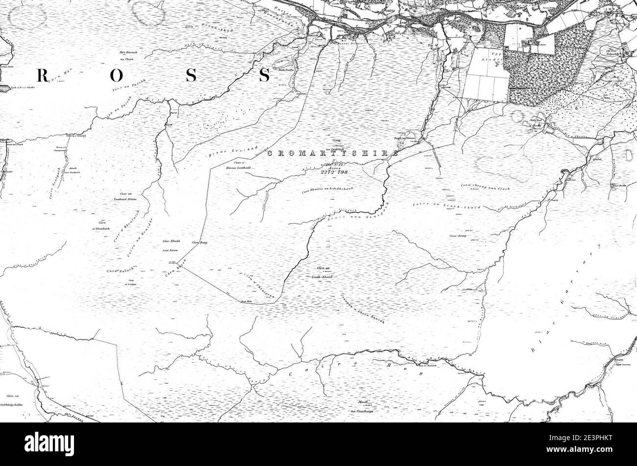 Map of cromarty Black and White Stock Photos & Images - Alamy
