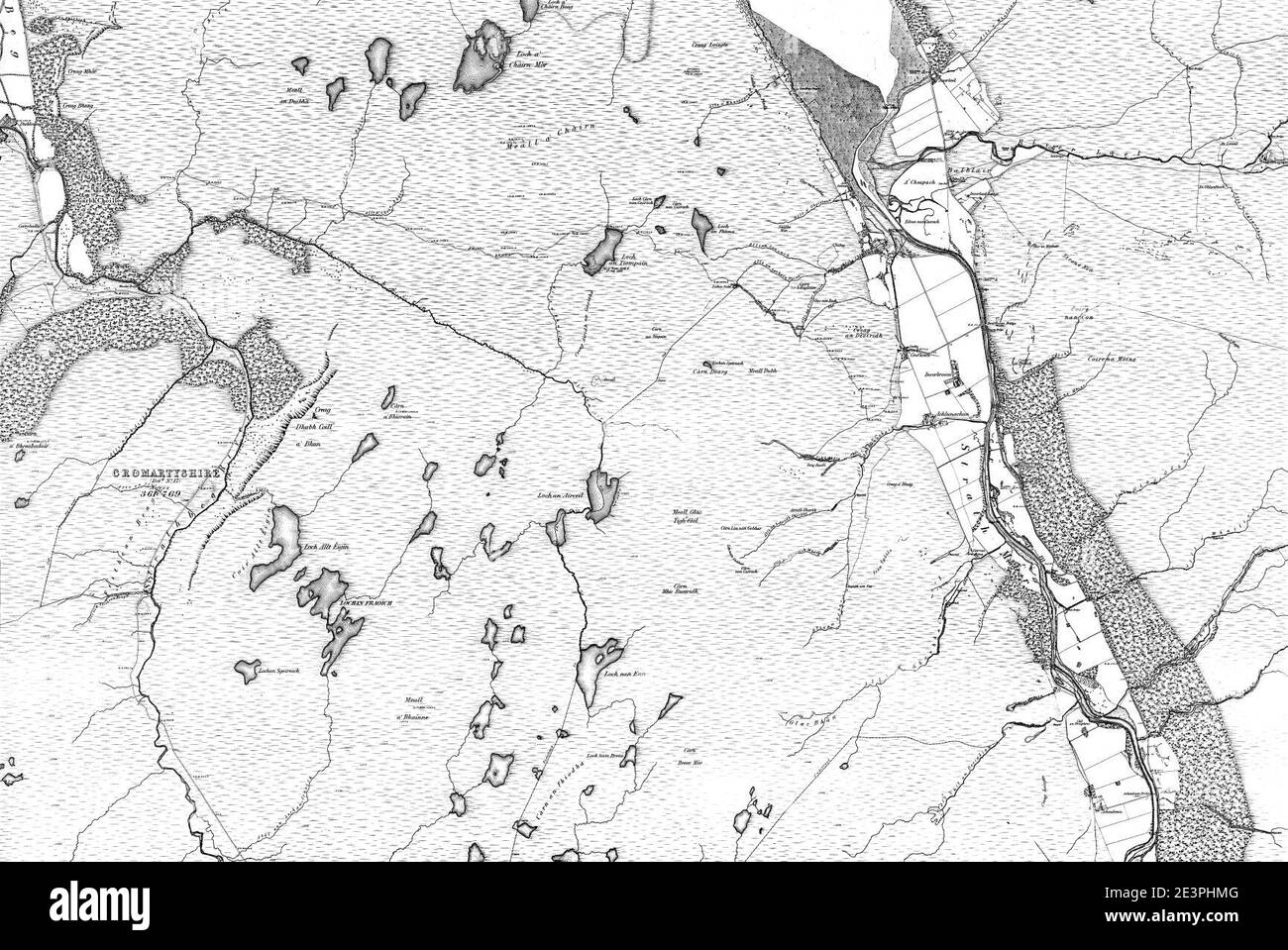 Map of Ross & Cromarty Sheet 035, Ordnance Survey, 1880-1881 1 Stock ...