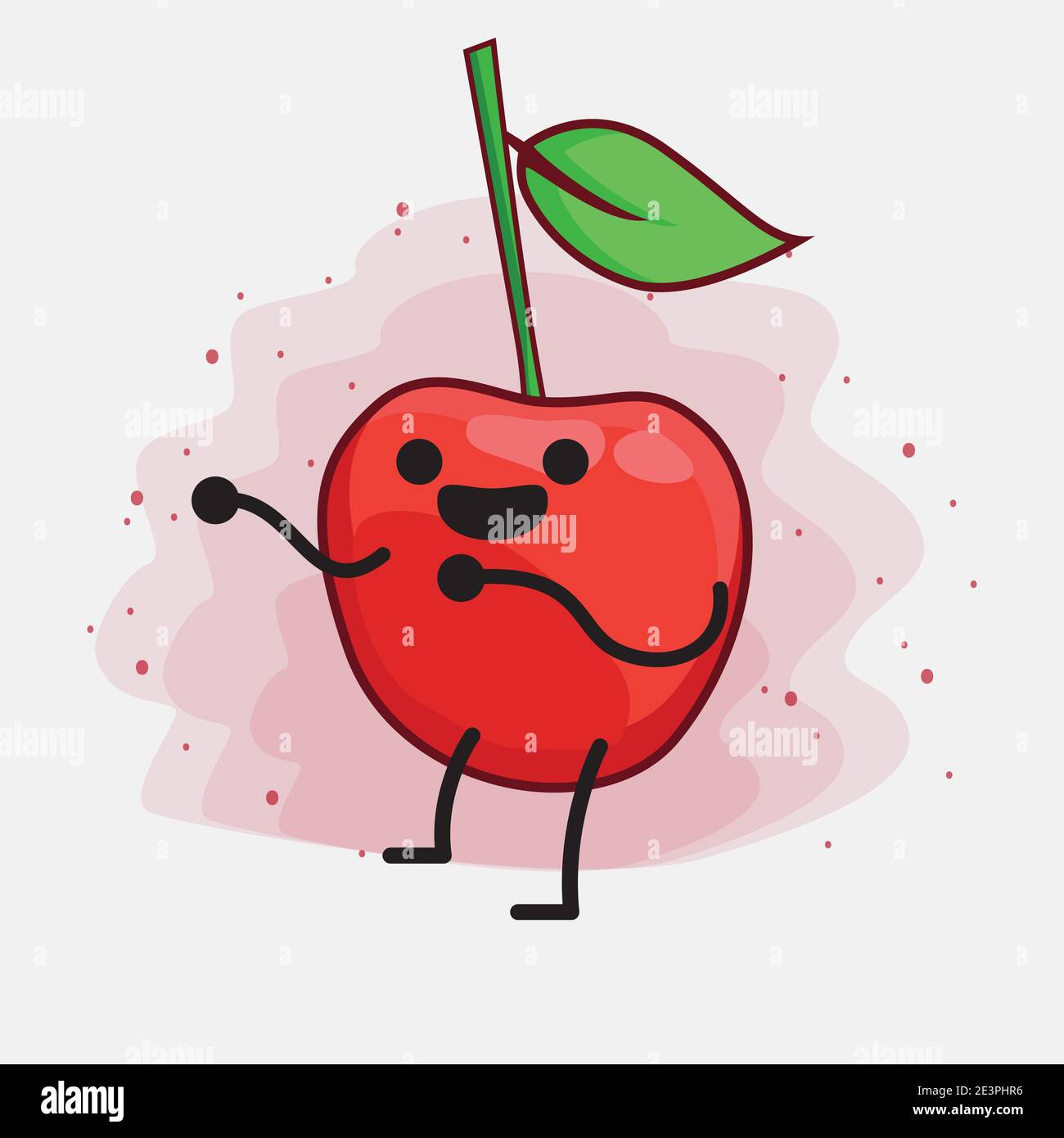 An illustration of Cute Bing Chery Vector Character Stock Vector Image ...
