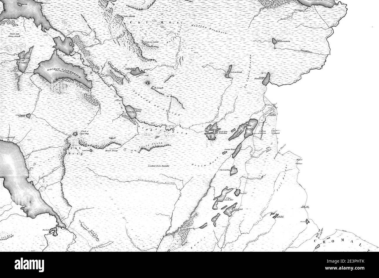 Map of cromarty Black and White Stock Photos & Images - Alamy