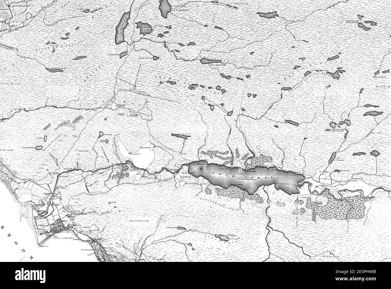 Map of cromarty Black and White Stock Photos & Images - Alamy