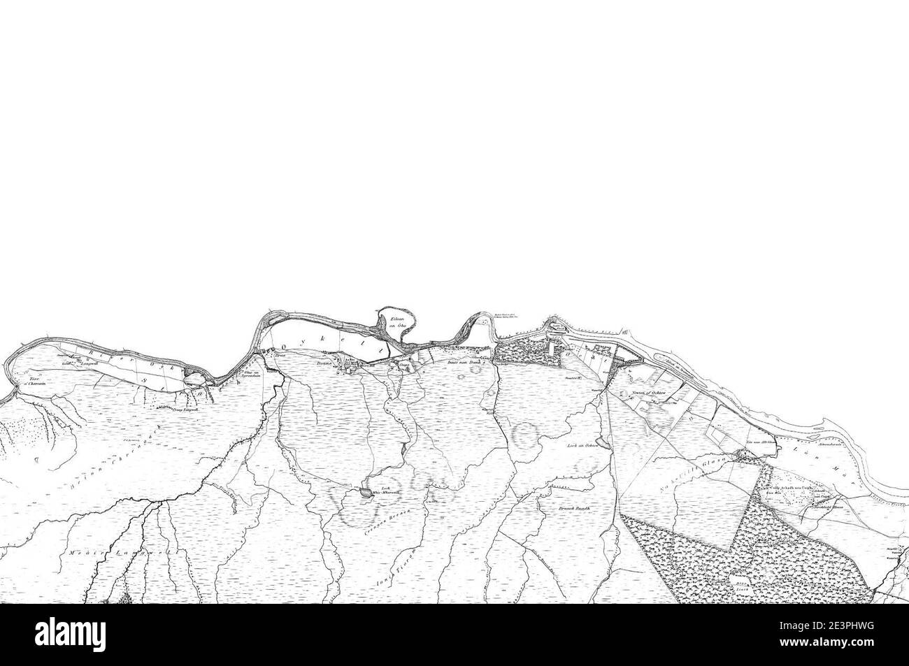 Map of cromarty Black and White Stock Photos & Images - Alamy