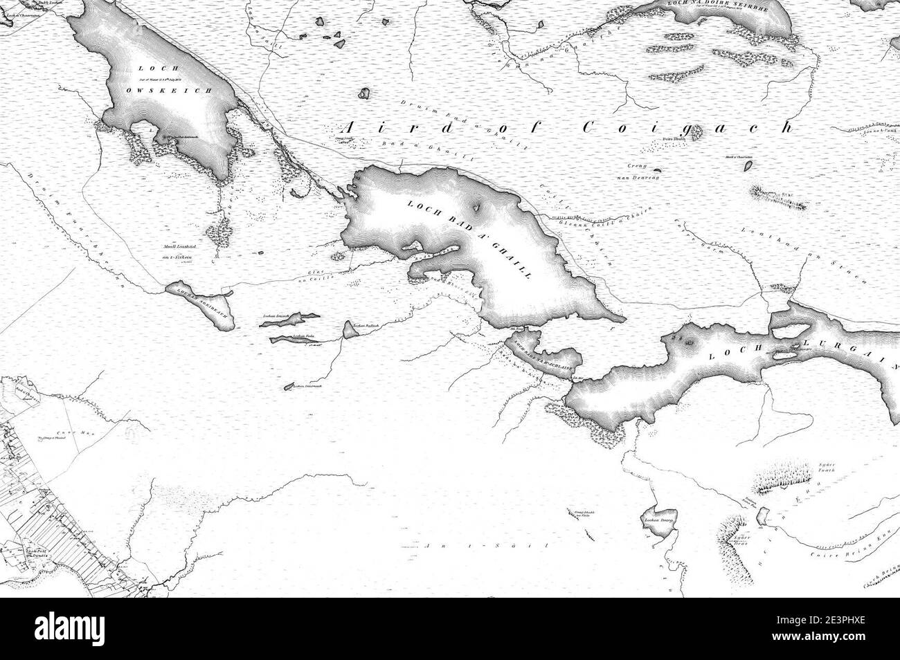 Map of cromarty Black and White Stock Photos & Images - Alamy