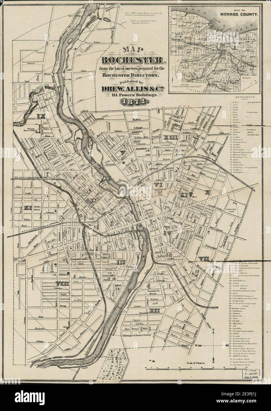 Map of rochester hi-res stock photography and images - Alamy