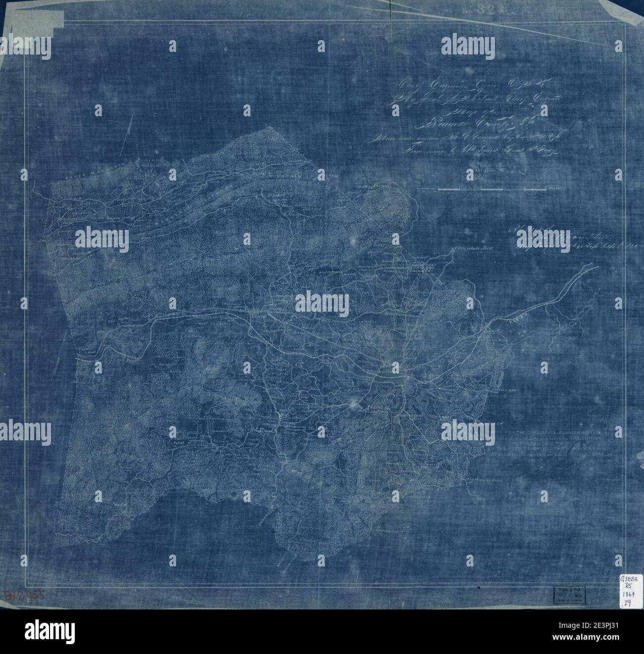 Roanoke county map hi-res stock photography and images - Alamy