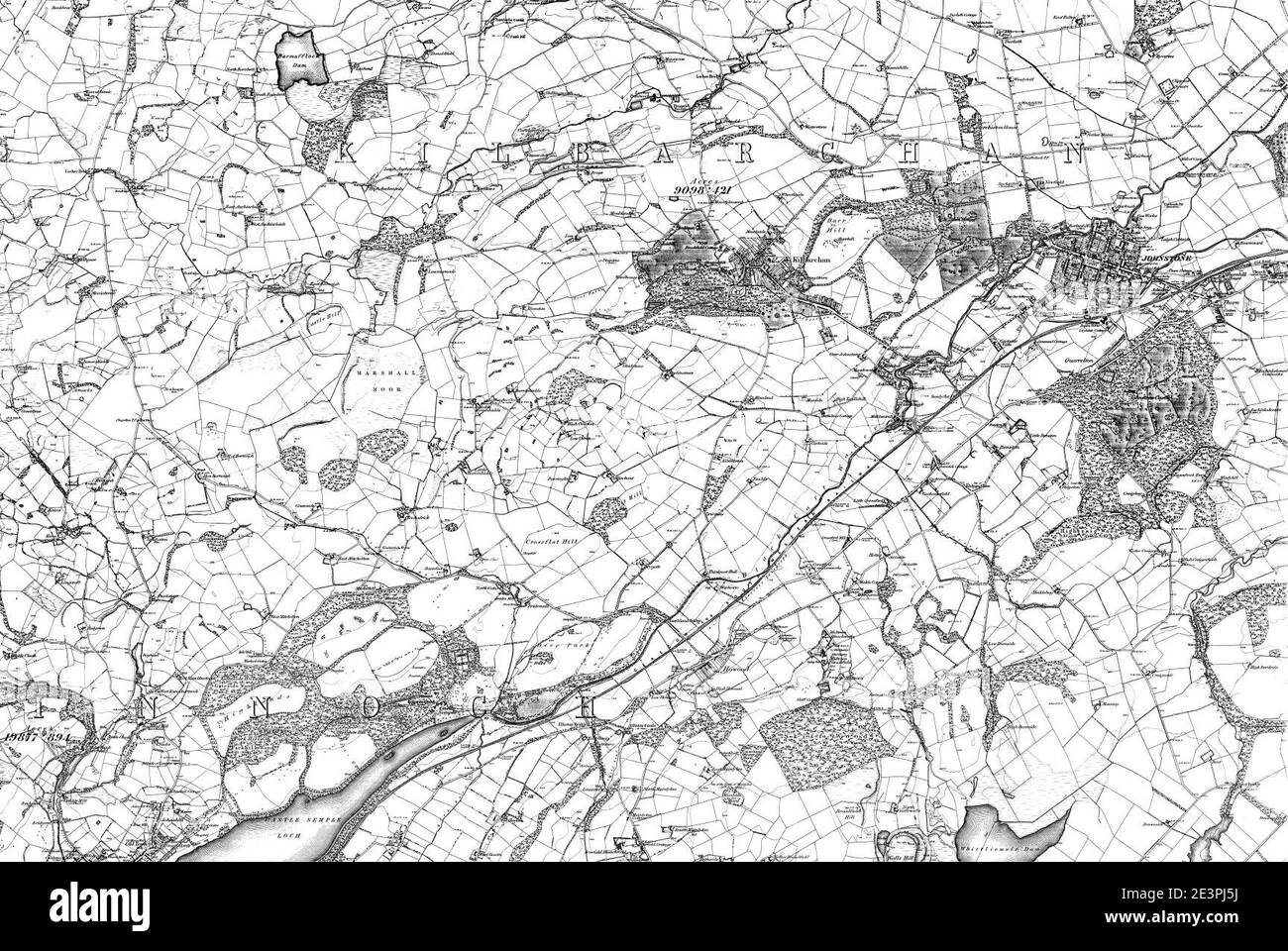 Renfrewshire map Black and White Stock Photos & Images - Alamy