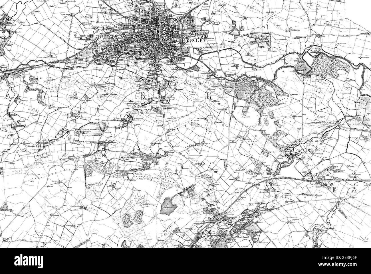 Renfrewshire map hi-res stock photography and images - Alamy
