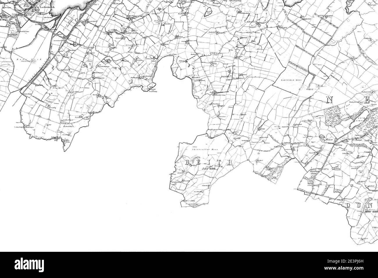 Renfrewshire map Black and White Stock Photos & Images - Alamy