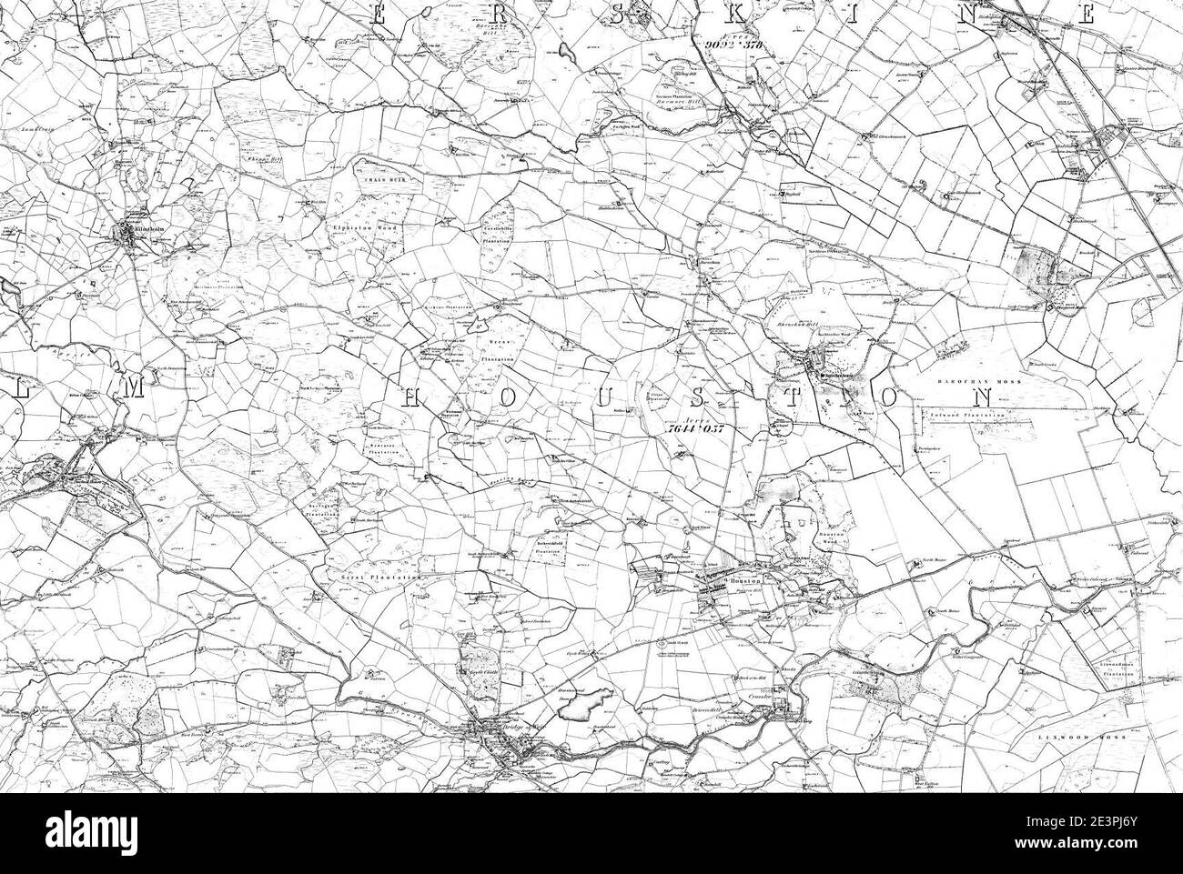 Renfrewshire map hi-res stock photography and images - Alamy