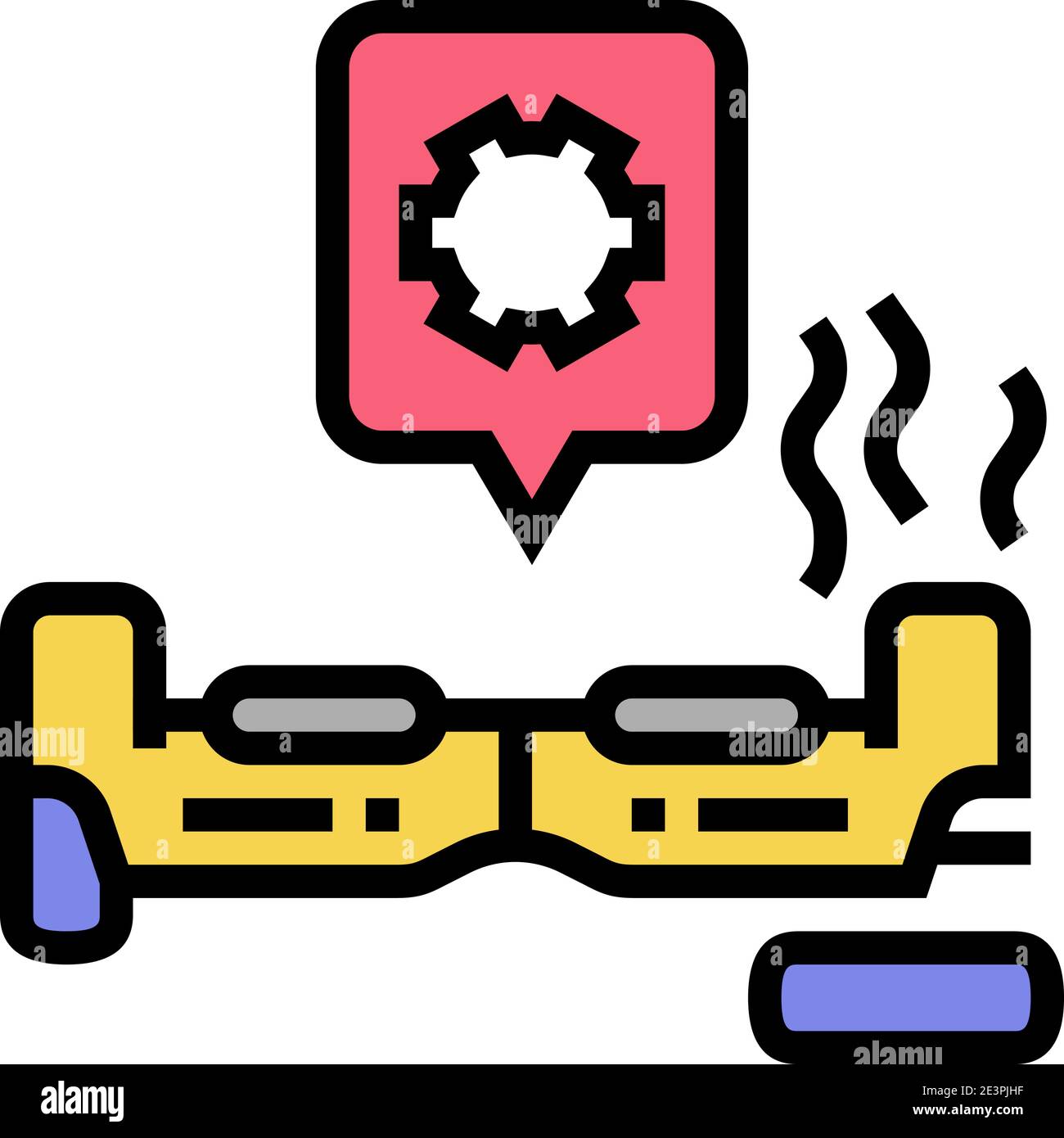 electric scooter repair color icon vector illustration Stock Vector ...