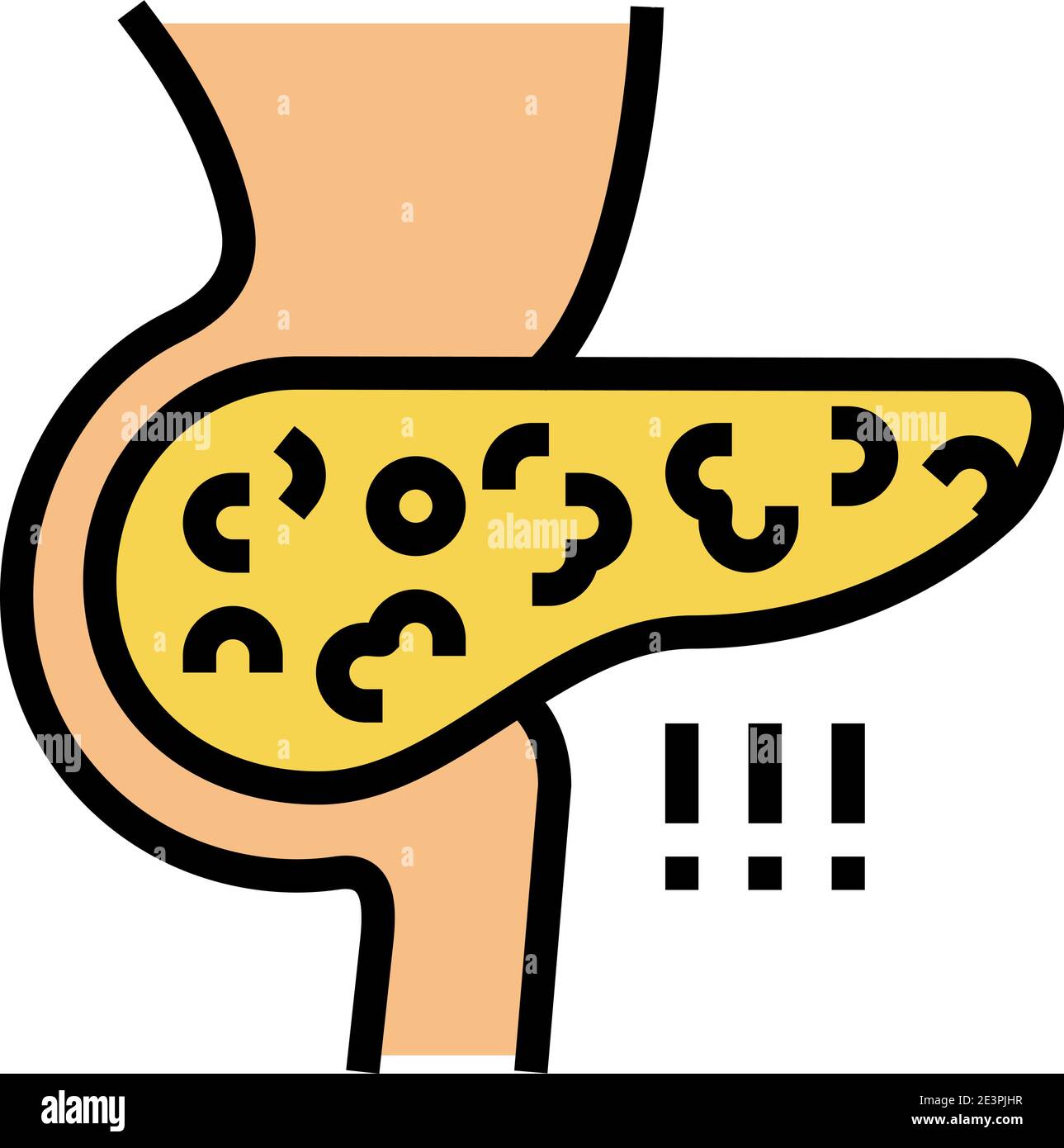 fatty liver color icon vector illustration Stock Vector Image & Art - Alamy