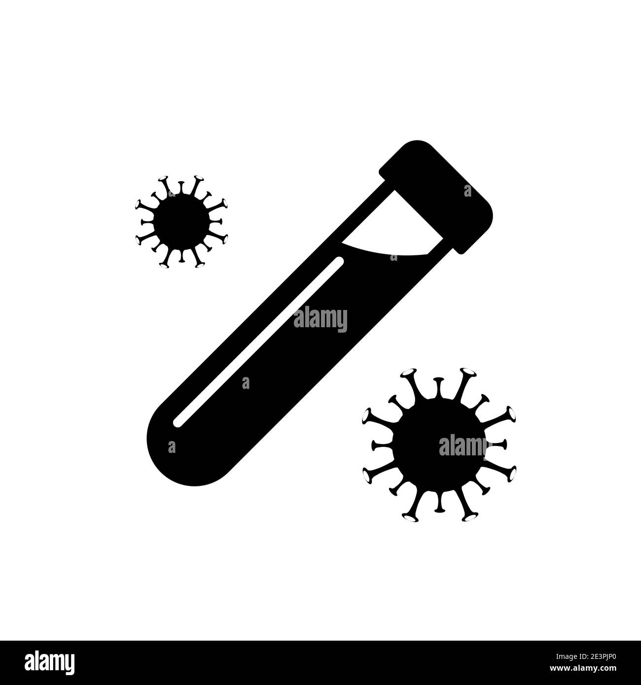 Covid pcr test vector icon. Corona virus covid19 tube test medical ...