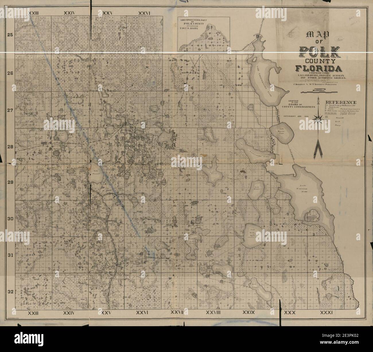 Polk map hi-res stock photography and images - Alamy