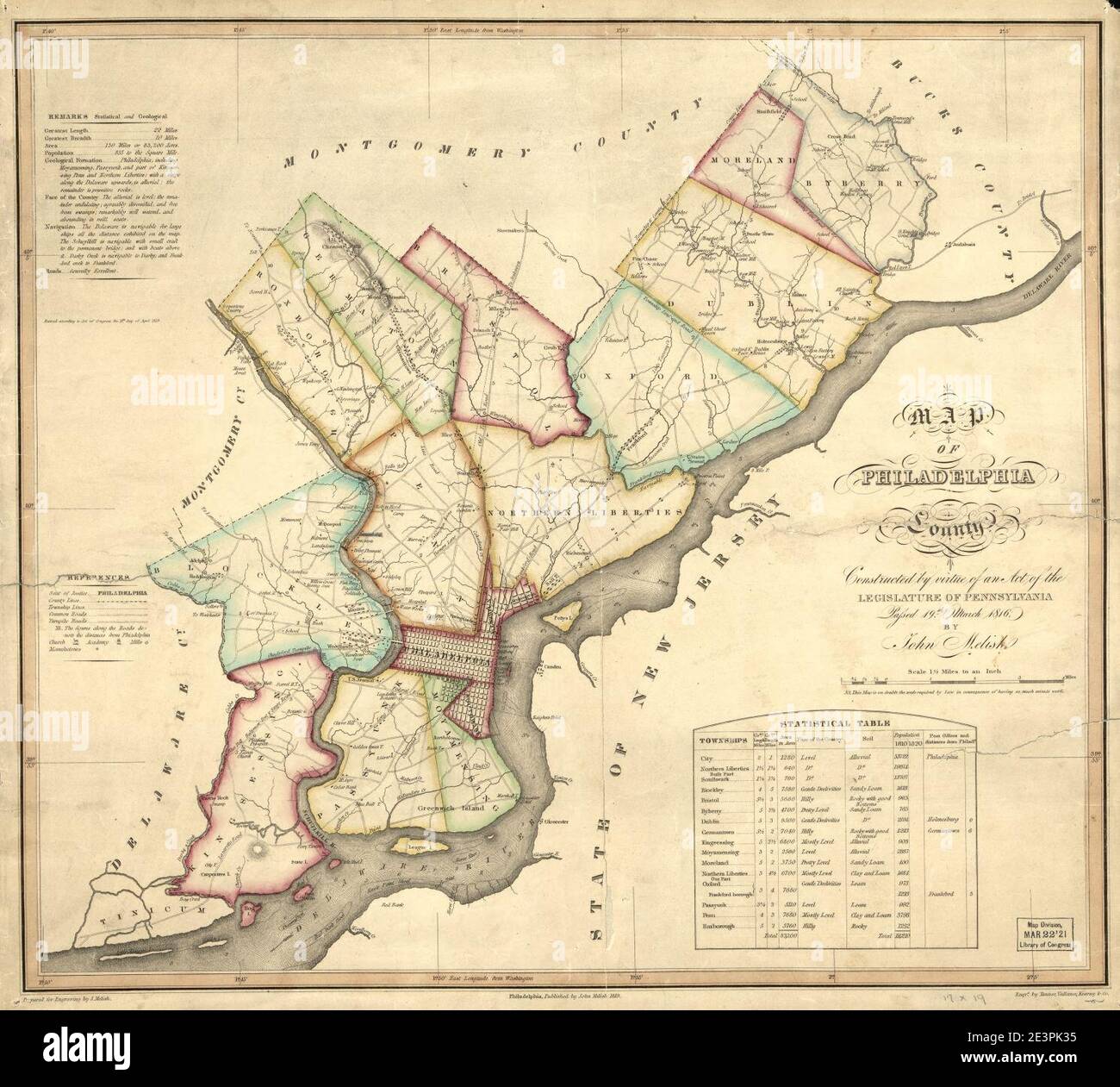 1816 map hi-res stock photography and images - Alamy