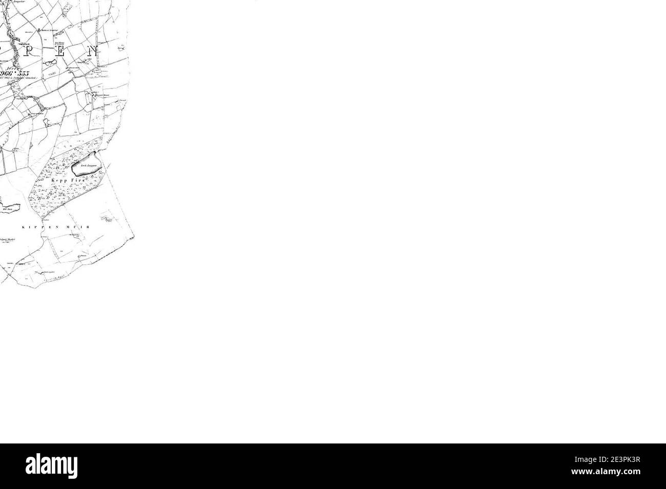 Map of Perthshire Sheet 137, Ordnance Survey, 1866-1874 1 Stock Photo ...