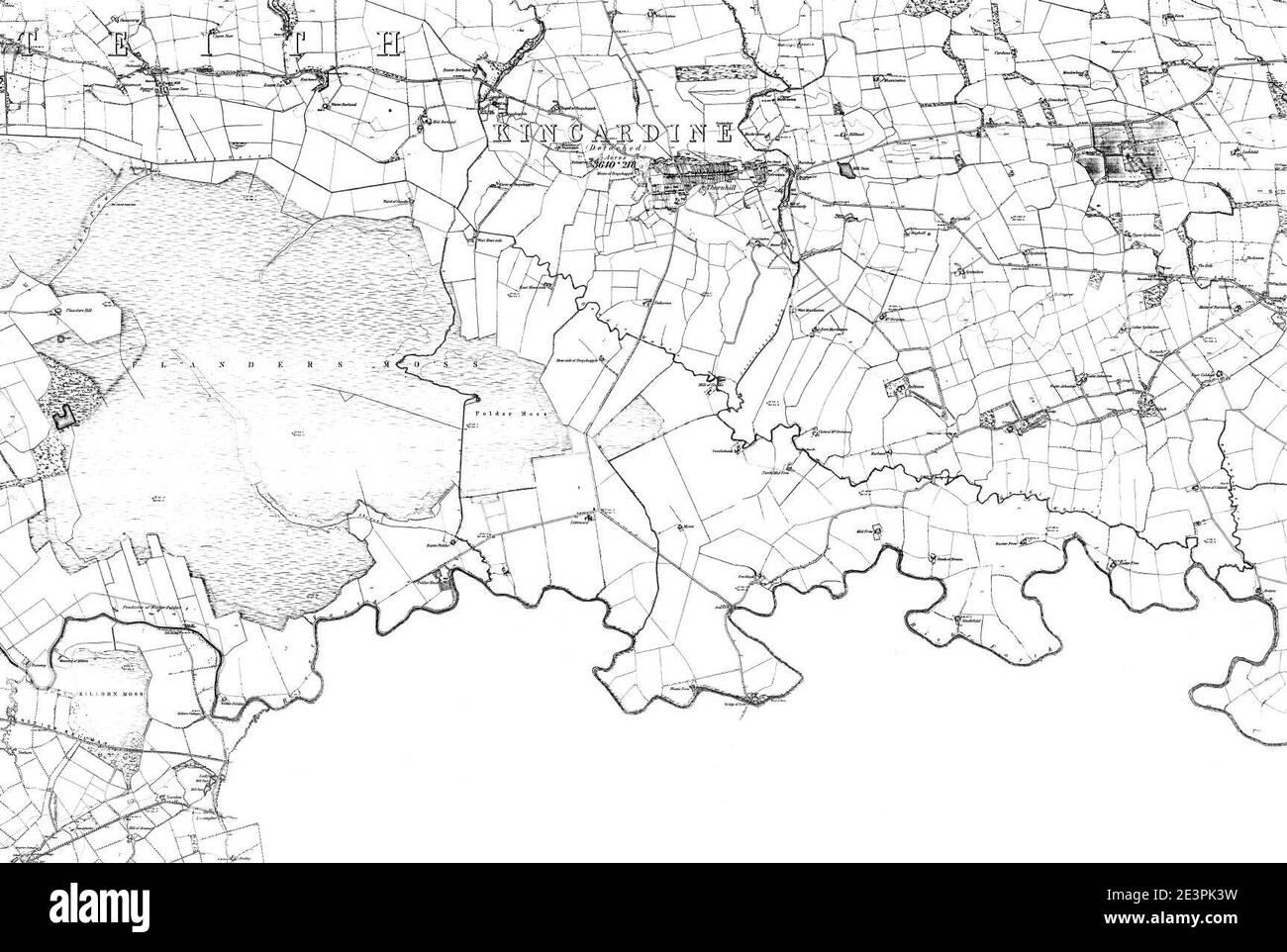 Map of Perthshire Sheet 131, Ordnance Survey, 1866-1874 1 Stock Photo ...
