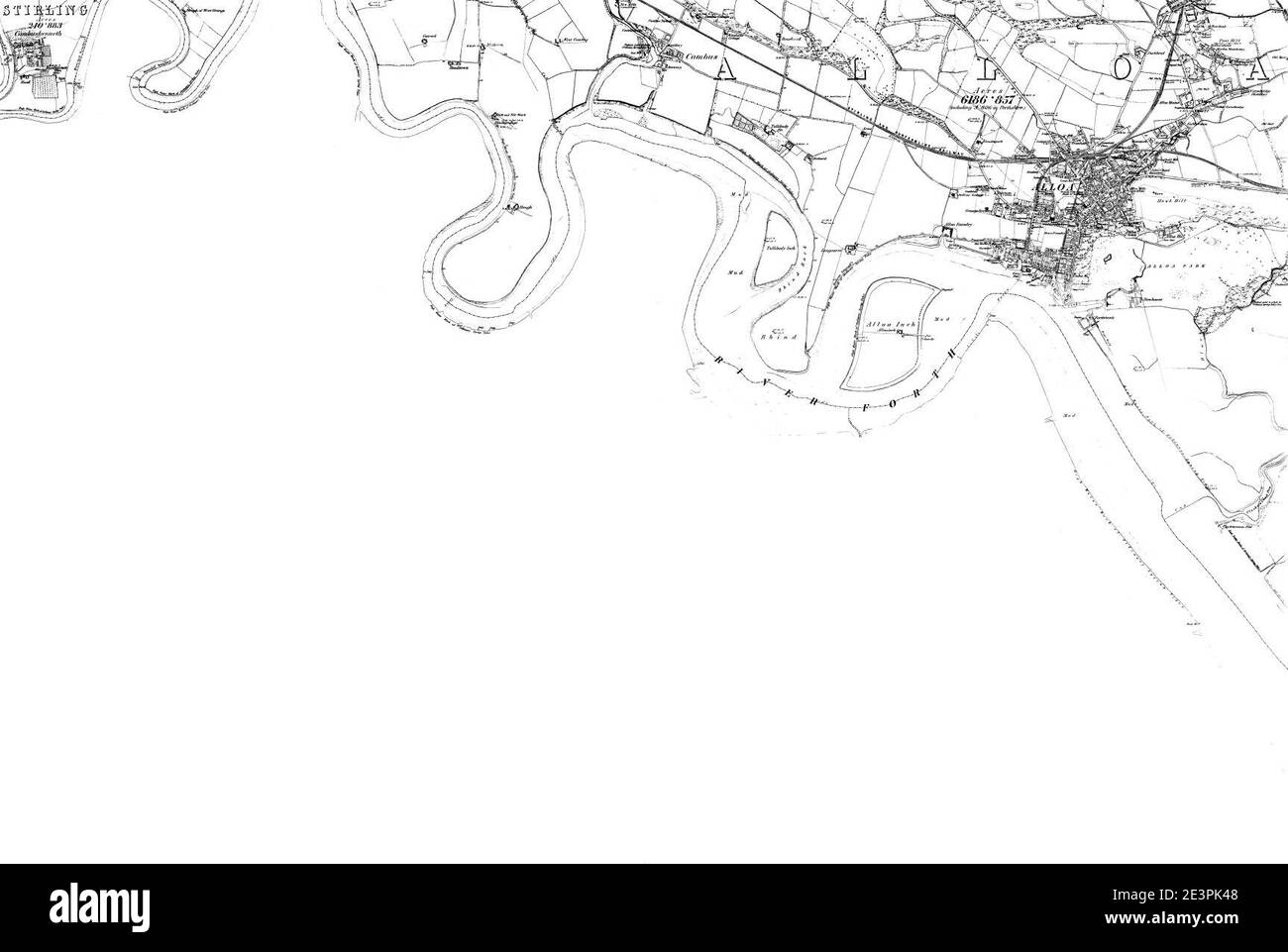 Map of Perthshire Sheet 139, Ordnance Survey, 1866-1874 1 Stock Photo ...