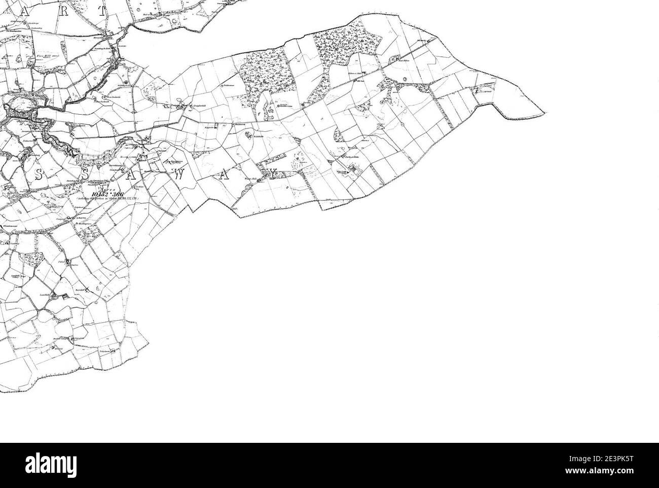 Map of Perthshire Sheet 135, Ordnance Survey, 1866-1874 1 Stock Photo ...