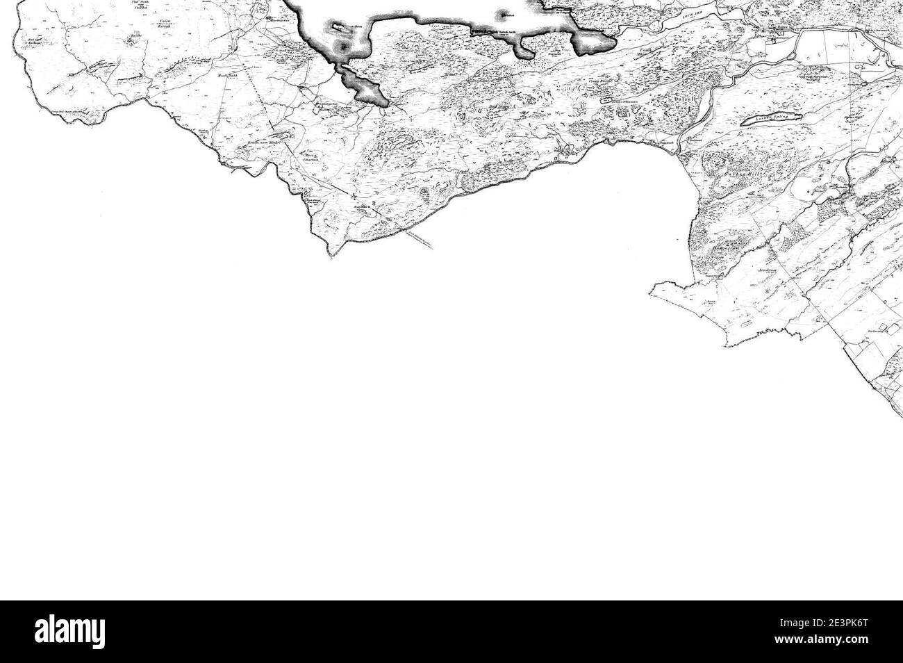 Map of Perthshire Sheet 129, Ordnance Survey, 1866-1874 1 Stock Photo ...