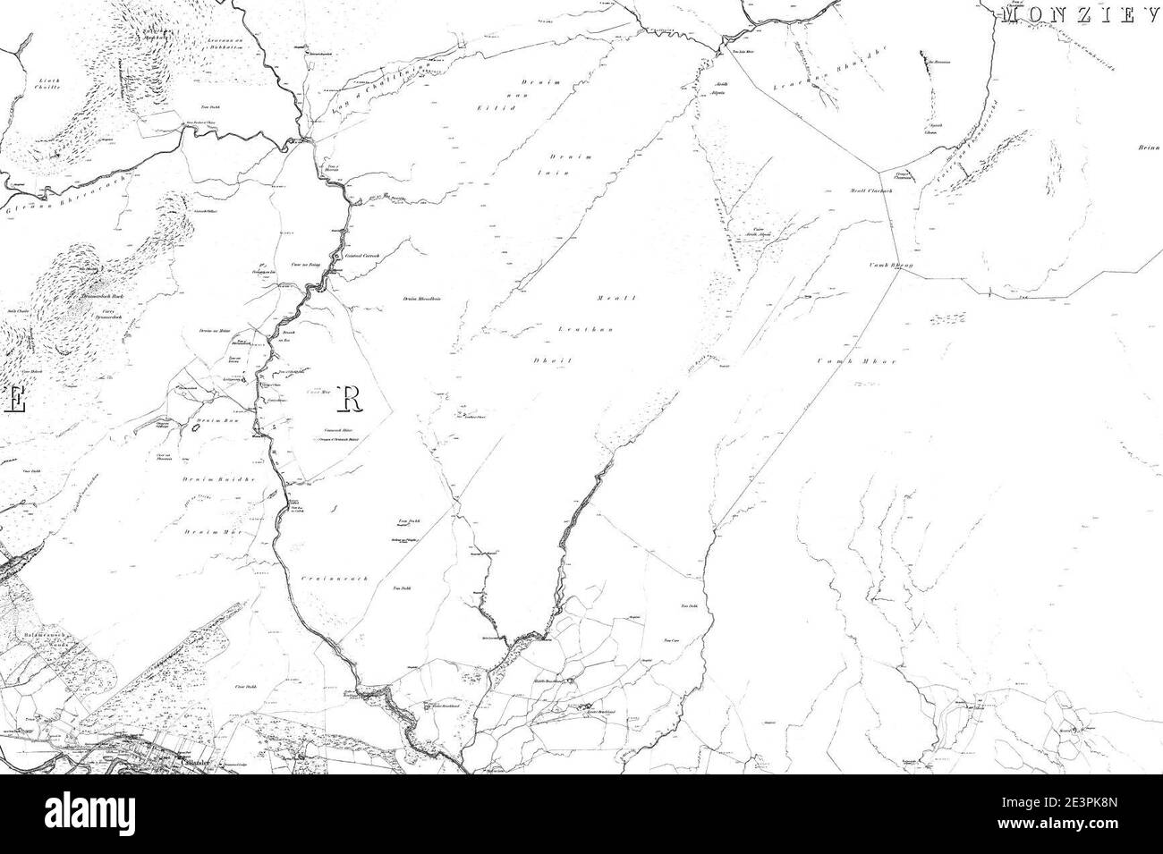 Perthshire map Black and White Stock Photos & Images - Alamy