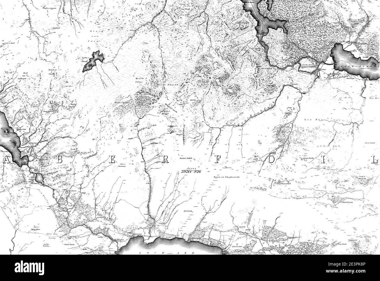 Map of Perthshire Sheet 122, Ordnance Survey, 1866-1874 Stock Photo - Alamy