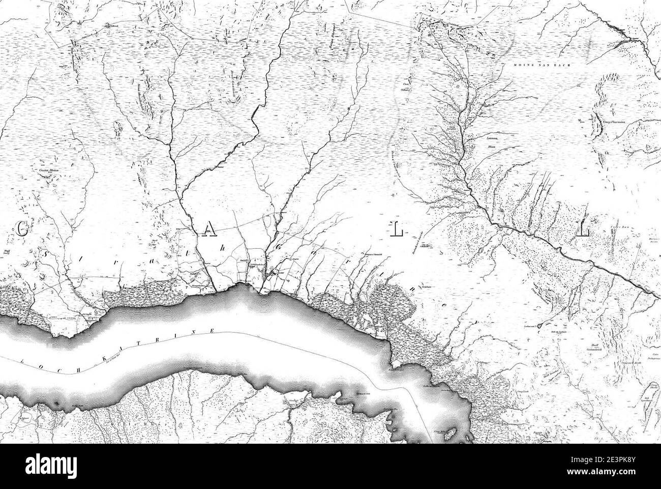 Map of Perthshire Sheet 113, Ordnance Survey, 1866-1874 1 Stock Photo ...