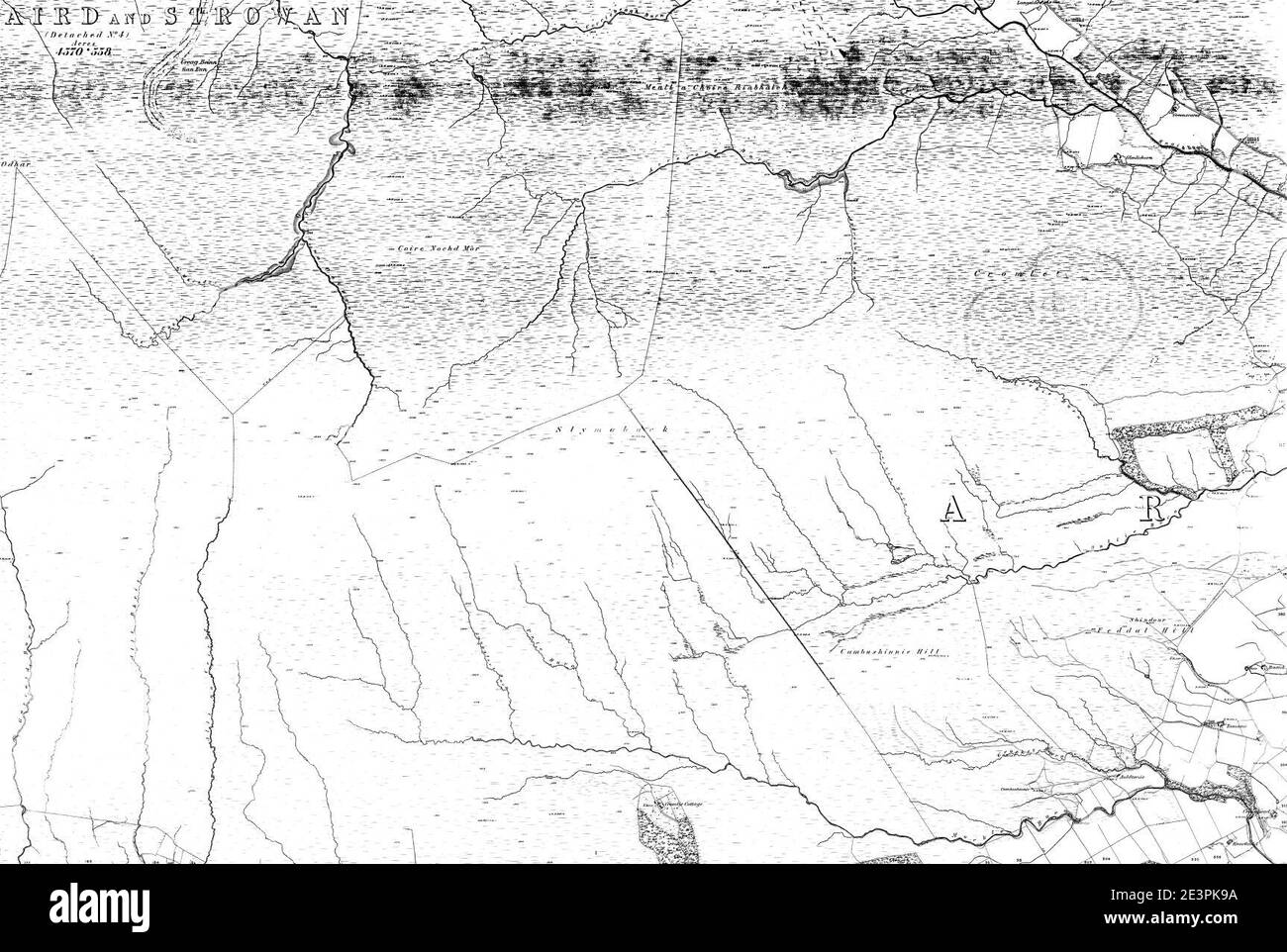Map of Perthshire Sheet 116, Ordnance Survey, 1866-1874 1 Stock Photo ...