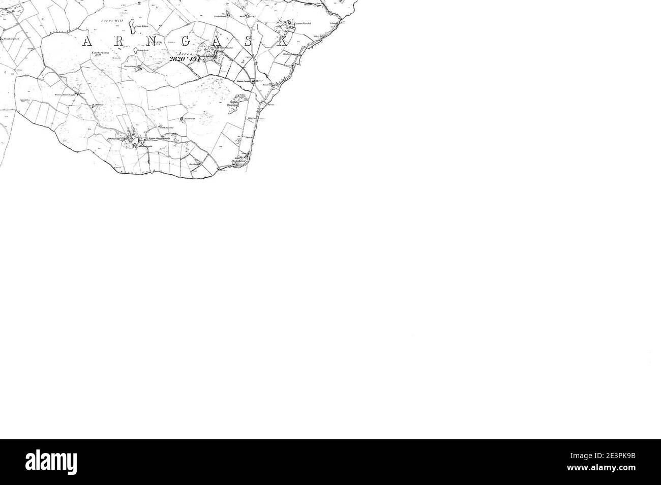 Map of Perthshire Sheet 120, Ordnance Survey, 1866-1874 1 Stock Photo ...