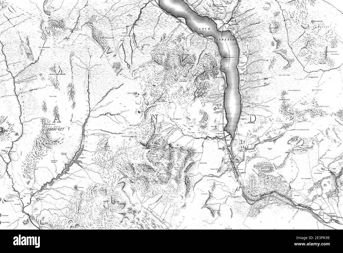Map of Perthshire Sheet 114, Ordnance Survey, 1866-1874 Stock Photo - Alamy
