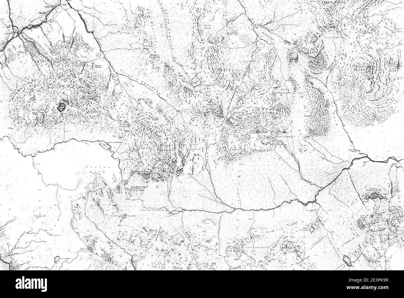 Perthshire map Black and White Stock Photos & Images - Alamy