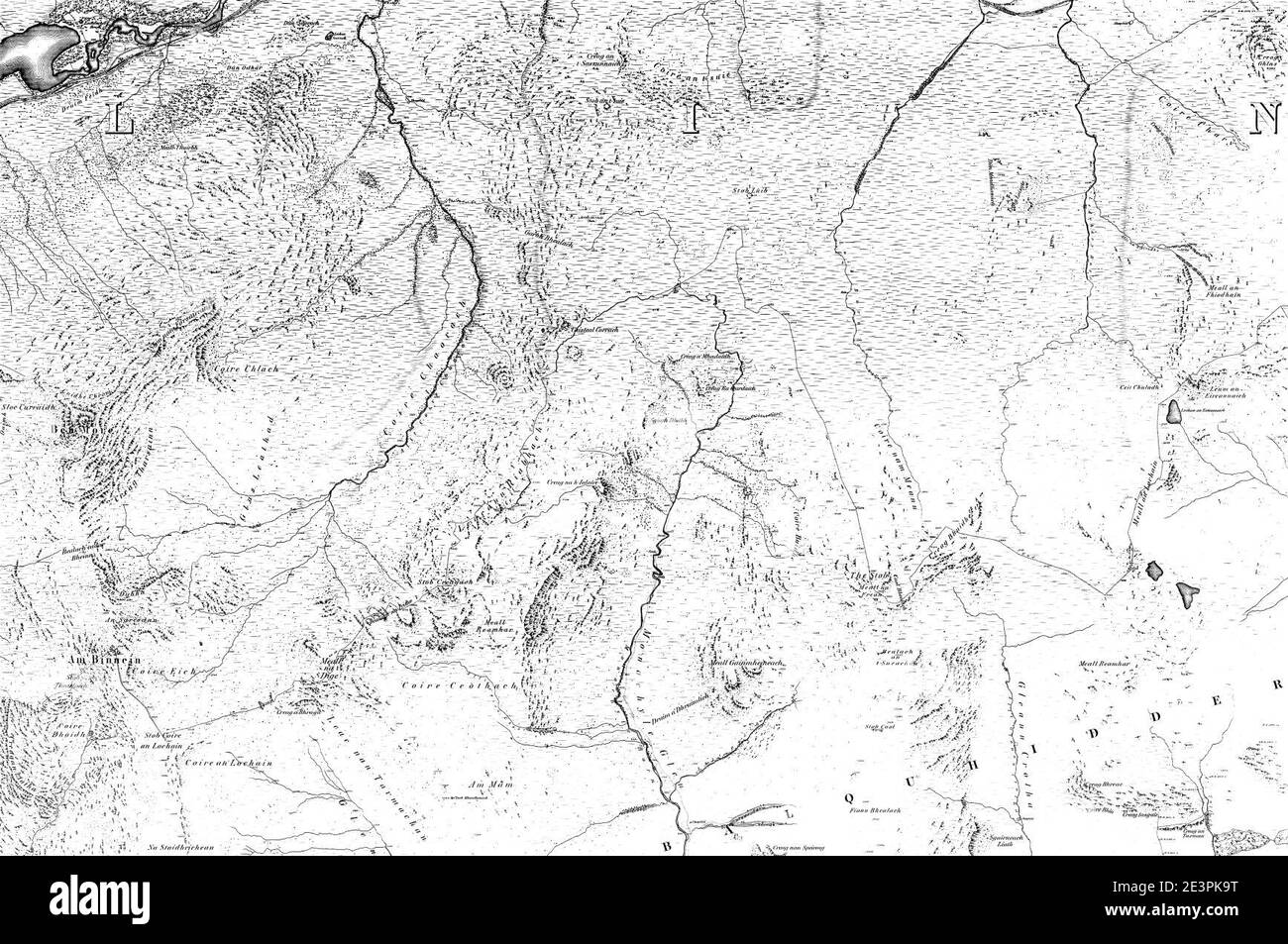 Map of Perthshire Sheet 091, Ordnance Survey, 1866-1874 Stock Photo - Alamy