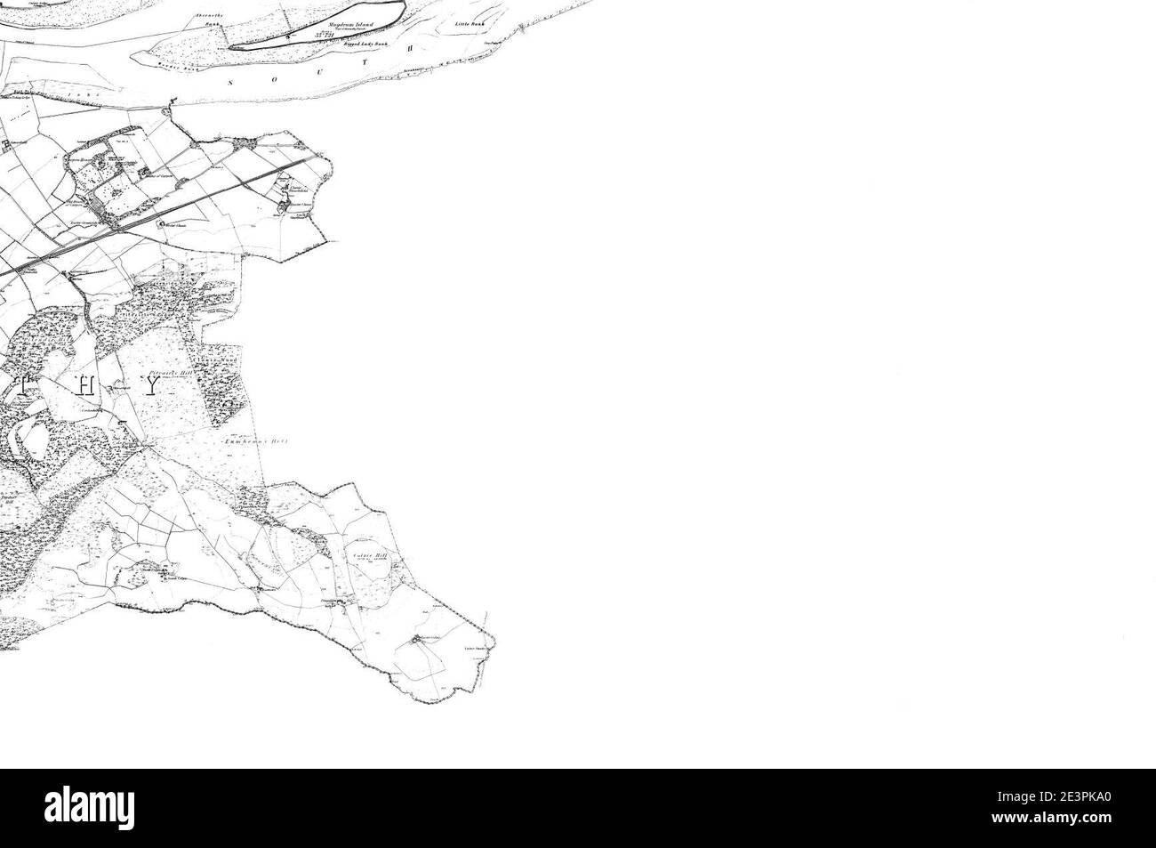 Map of Perthshire Sheet 111, Ordnance Survey, 1866-1874 1 Stock Photo ...