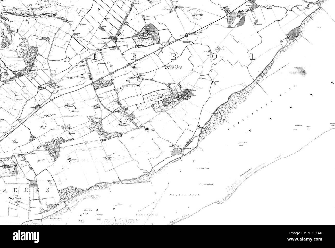 Map of Perthshire Sheet 099, Ordnance Survey, 1866-1874 Stock Photo - Alamy