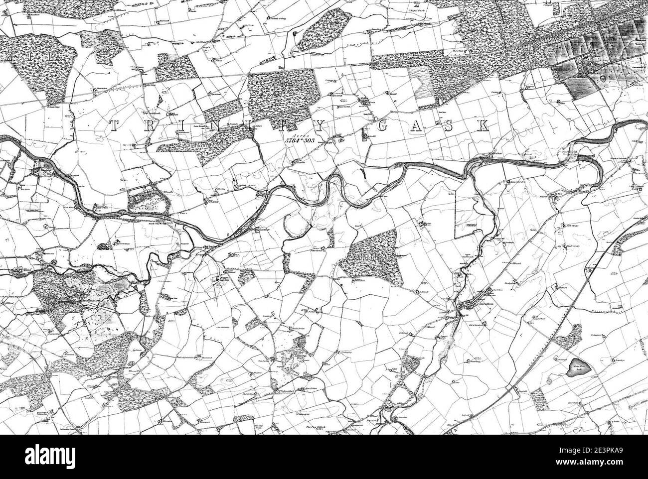 Map of Perthshire Sheet 108, Ordnance Survey, 1866-1874 Stock Photo - Alamy