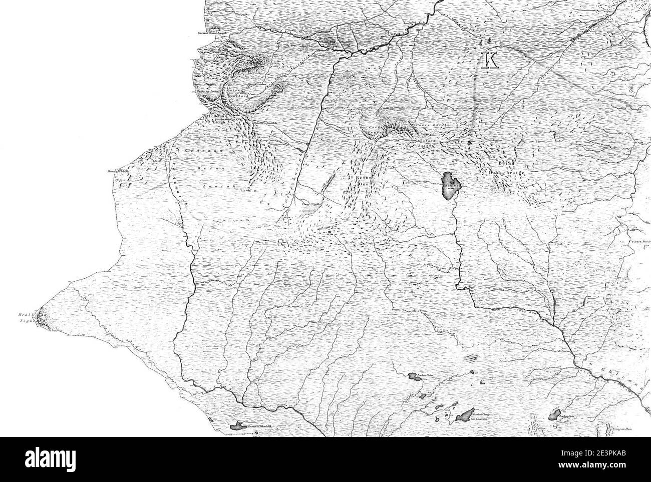 Map of Perthshire Sheet 089, Ordnance Survey, 1866-1874 Stock Photo - Alamy