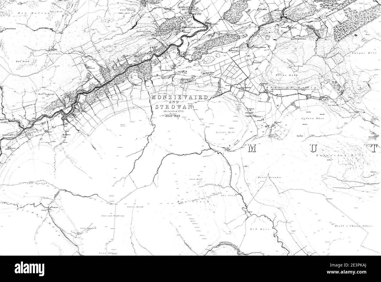 Perthshire map Black and White Stock Photos & Images - Alamy