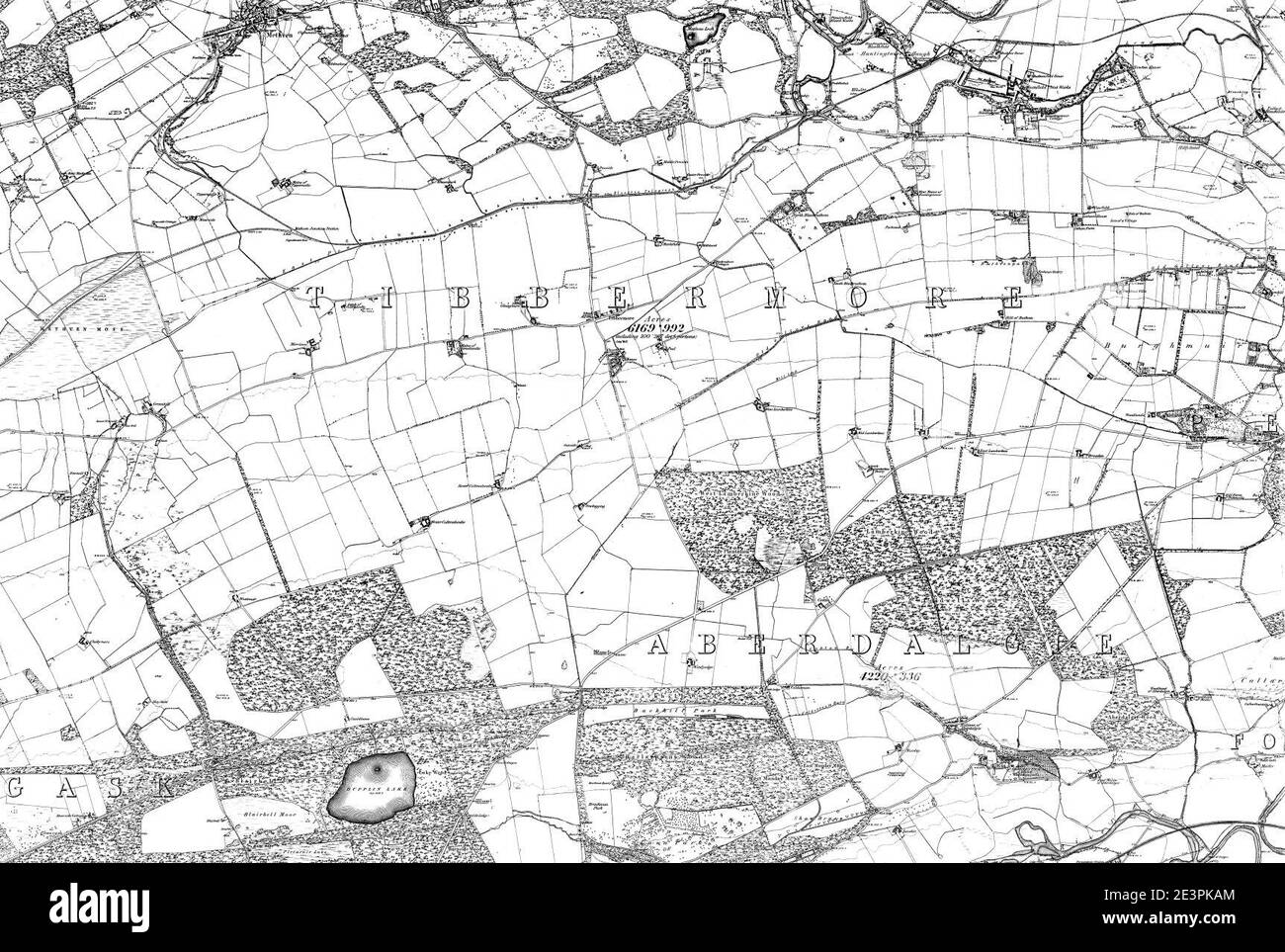 Map of Perthshire Sheet 097, Ordnance Survey, 1866-1874 Stock Photo - Alamy