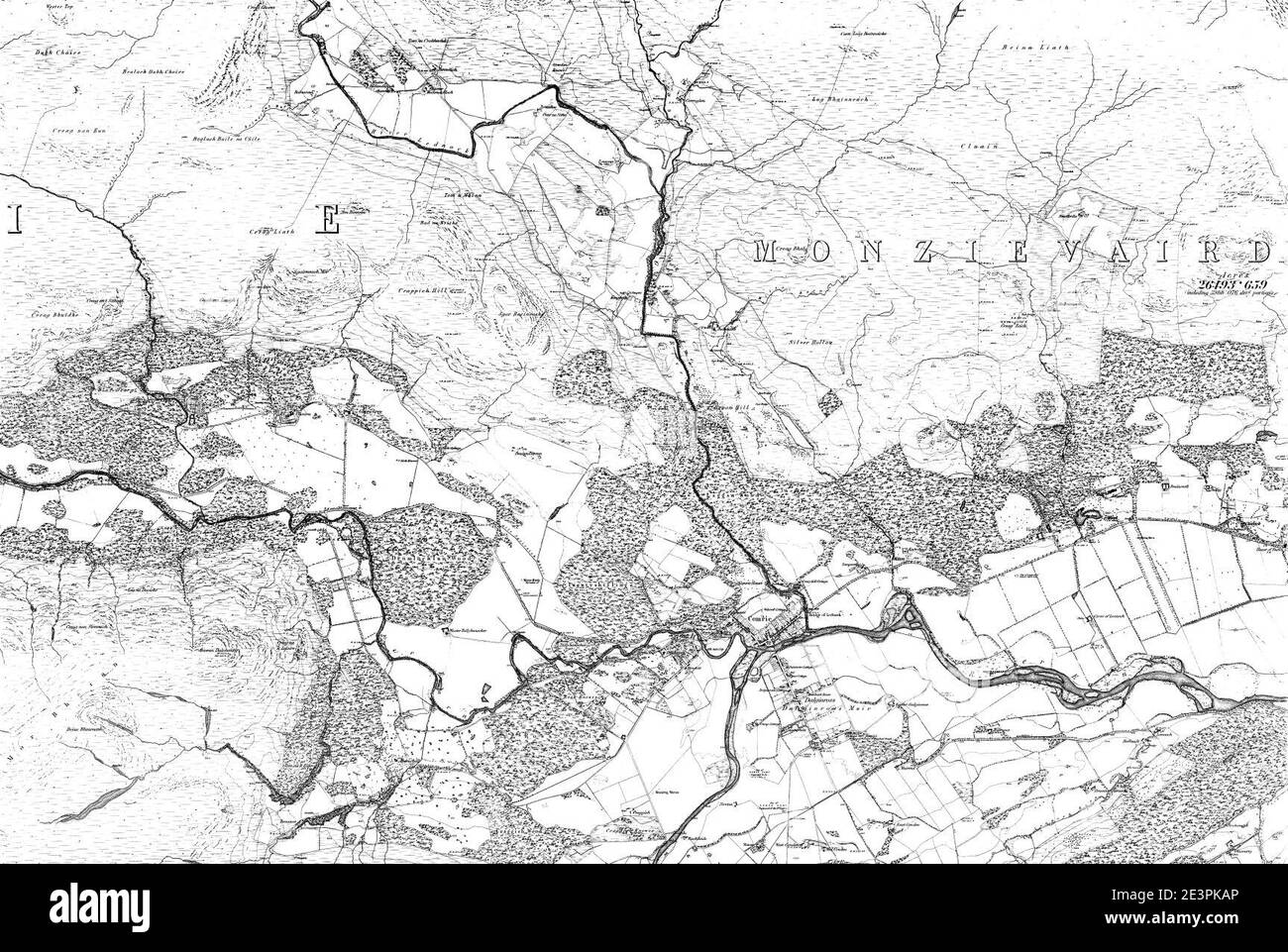 Perthshire map Black and White Stock Photos & Images - Alamy