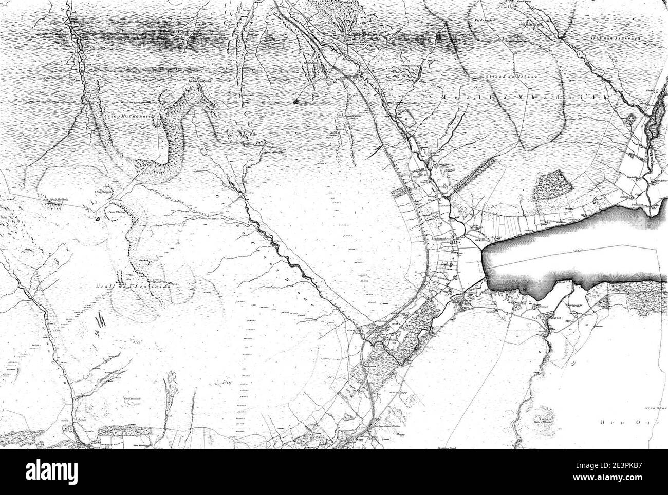 Map of Perthshire Sheet 092, Ordnance Survey, 1866-1874 Stock Photo - Alamy