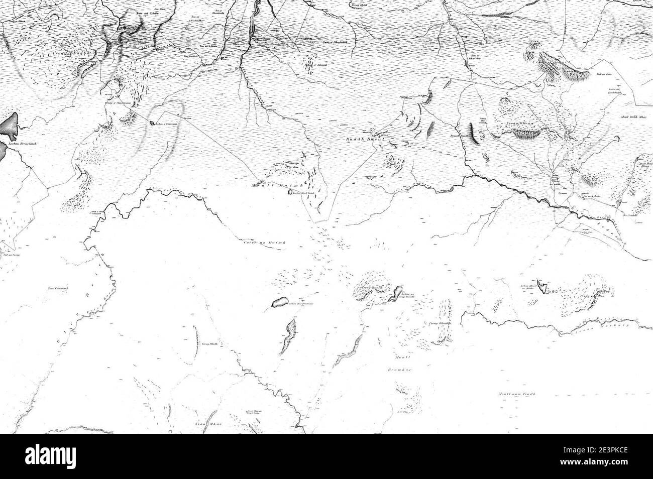 Map of Perthshire Sheet 081, Ordnance Survey, 1866-1874 Stock Photo - Alamy