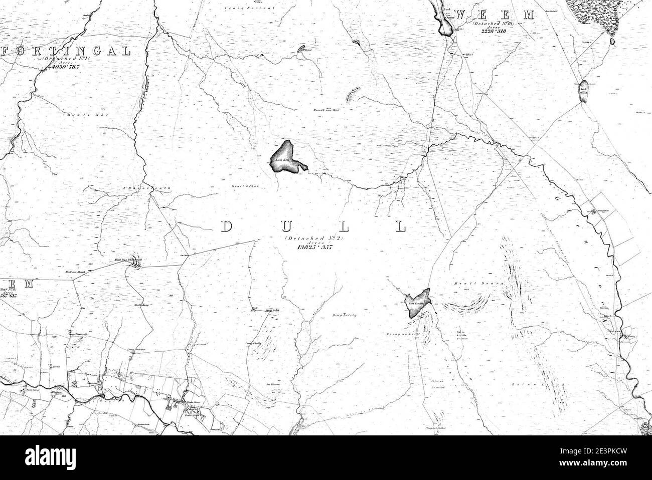 Map of Perthshire Sheet 060, Ordnance Survey, 1866-1874 Stock Photo - Alamy
