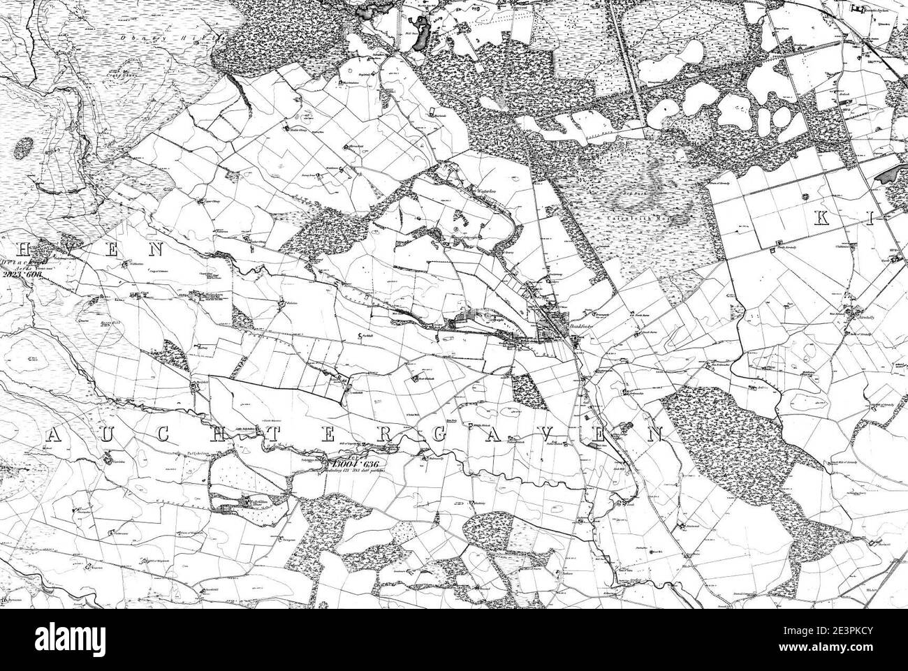 Map of Perthshire Sheet 073, Ordnance Survey, 1866-1874 Stock Photo - Alamy