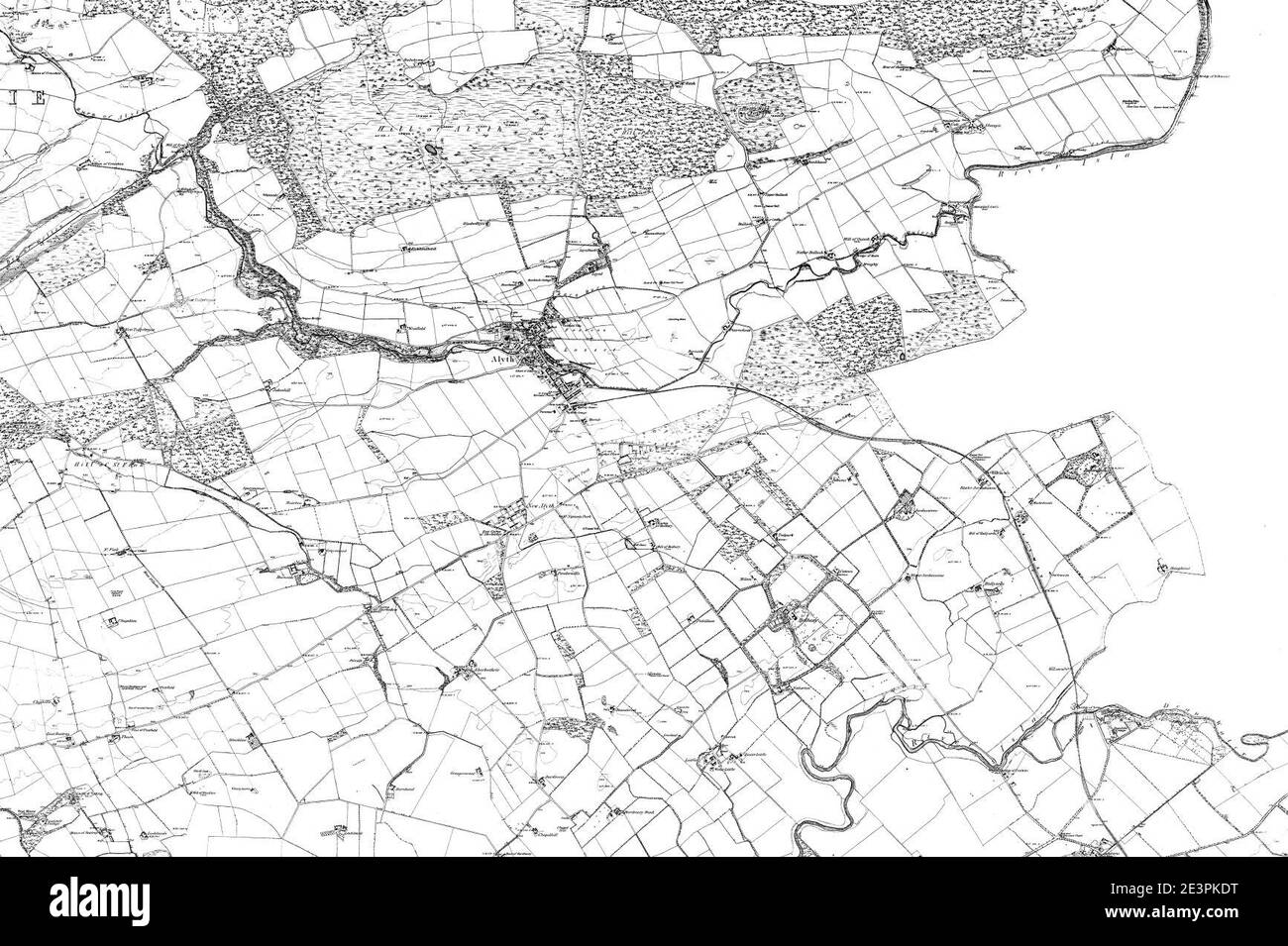Map of Perthshire Sheet 053, Ordnance Survey, 1866-1874 Stock Photo - Alamy