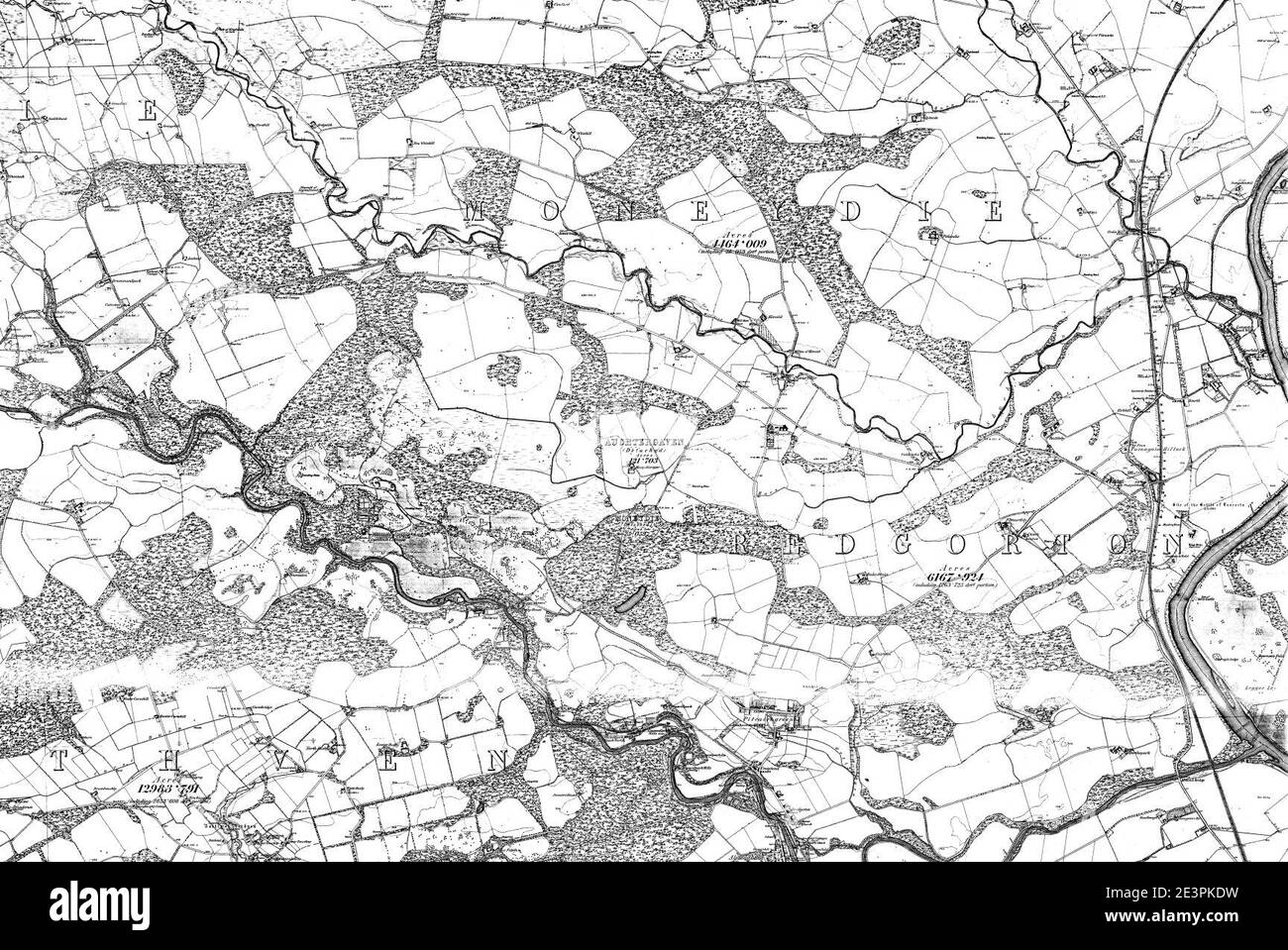Map of Perthshire Sheet 085, Ordnance Survey, 1866-1874 Stock Photo - Alamy