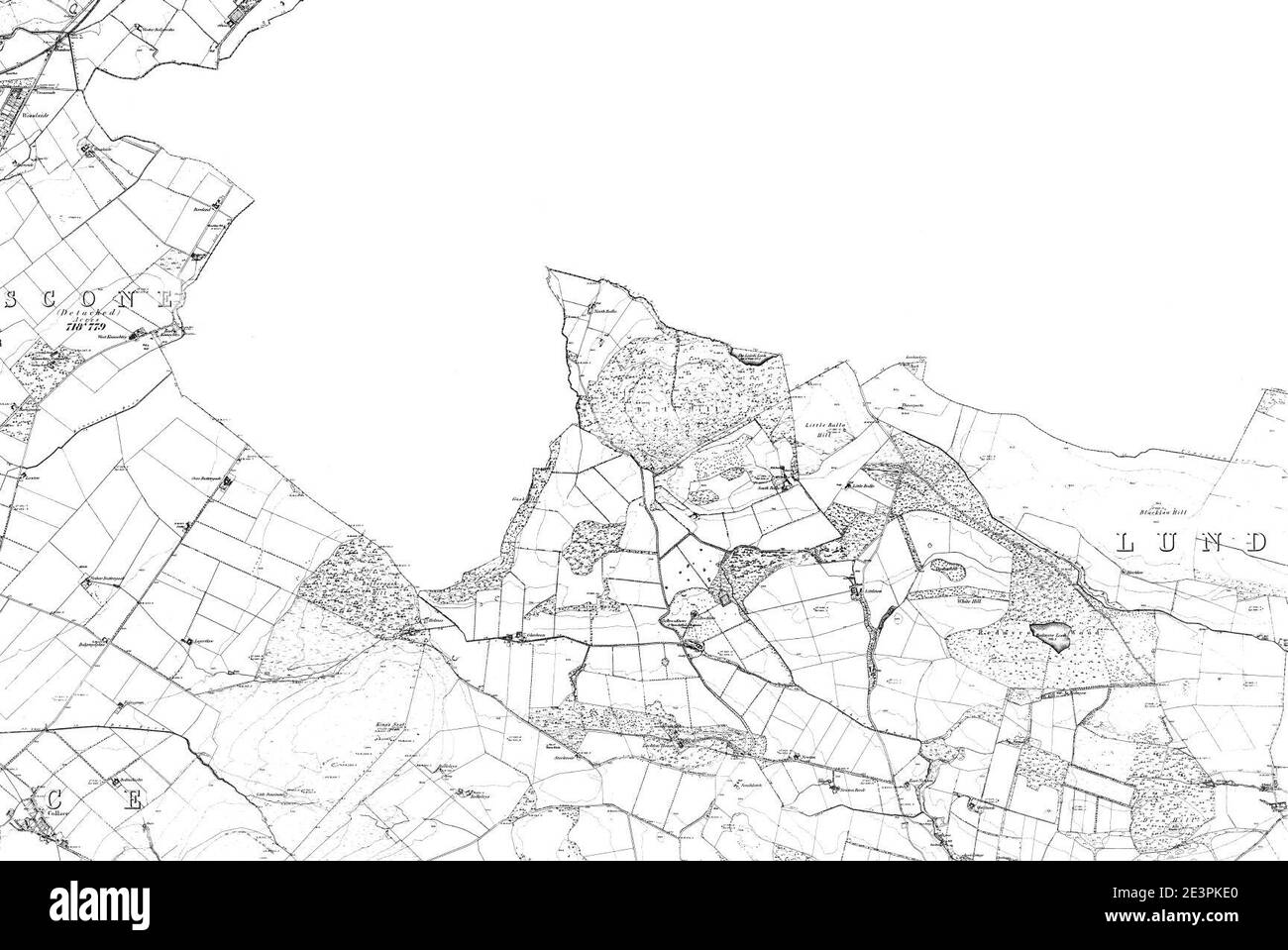 Map of Perthshire Sheet 075, Ordnance Survey, 1866-1874 Stock Photo - Alamy