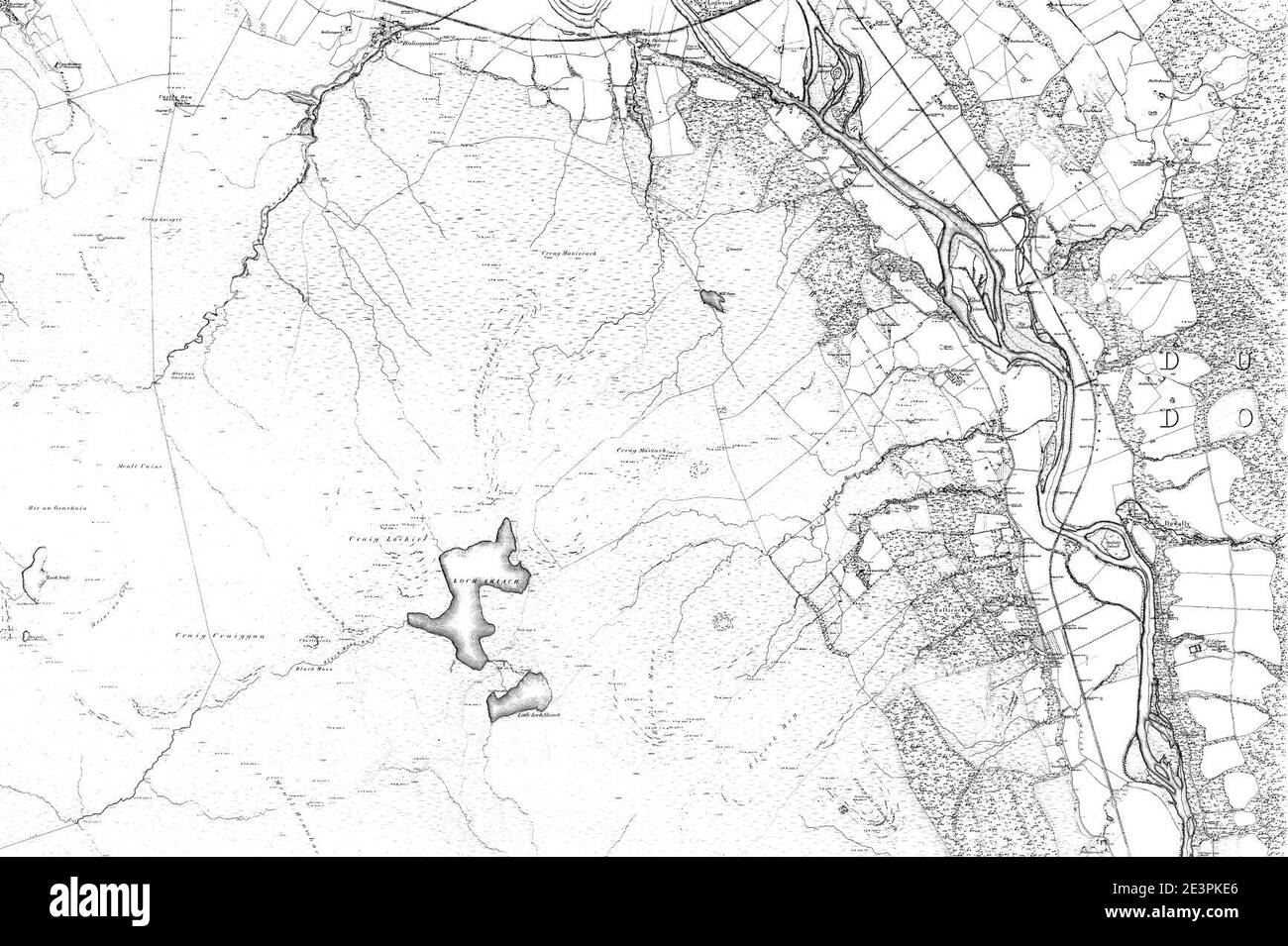 Map of Perthshire Sheet 050, Ordnance Survey, 1866-1874 Stock Photo - Alamy