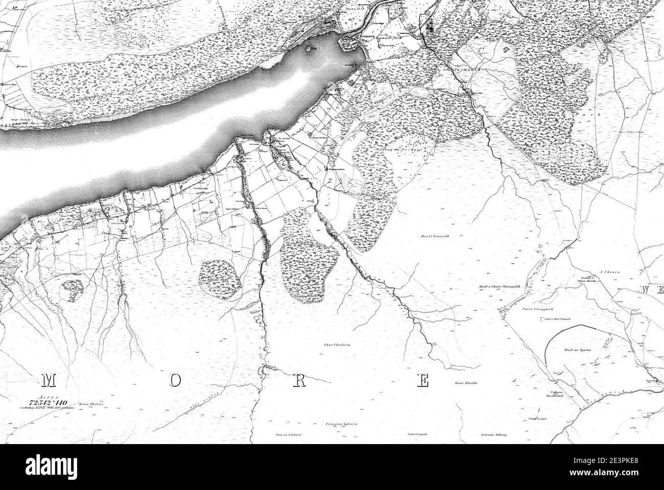 Map of Perthshire Sheet 059, Ordnance Survey, 1866-1874 Stock Photo - Alamy