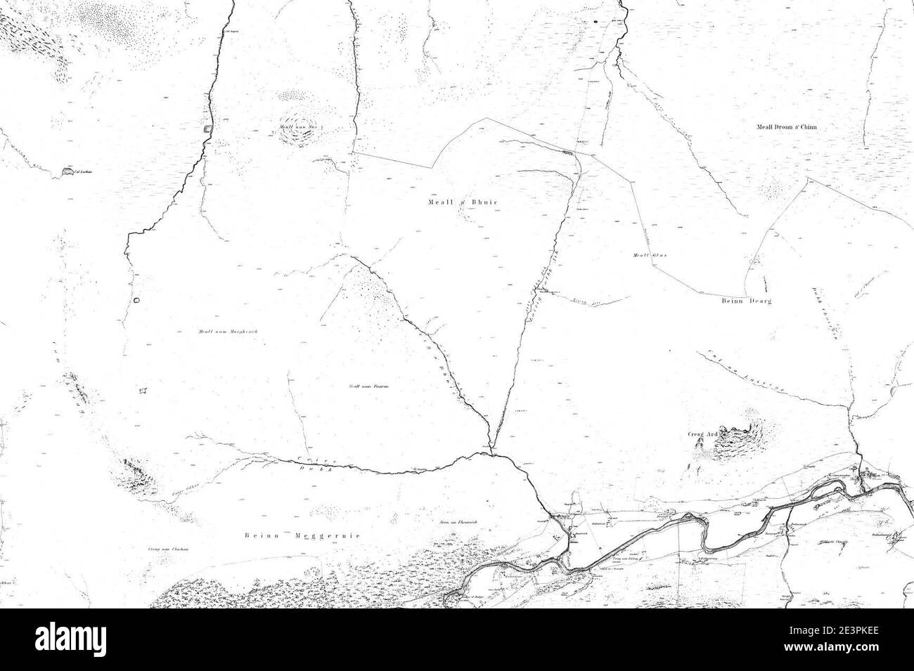 Perthshire map Black and White Stock Photos & Images - Alamy