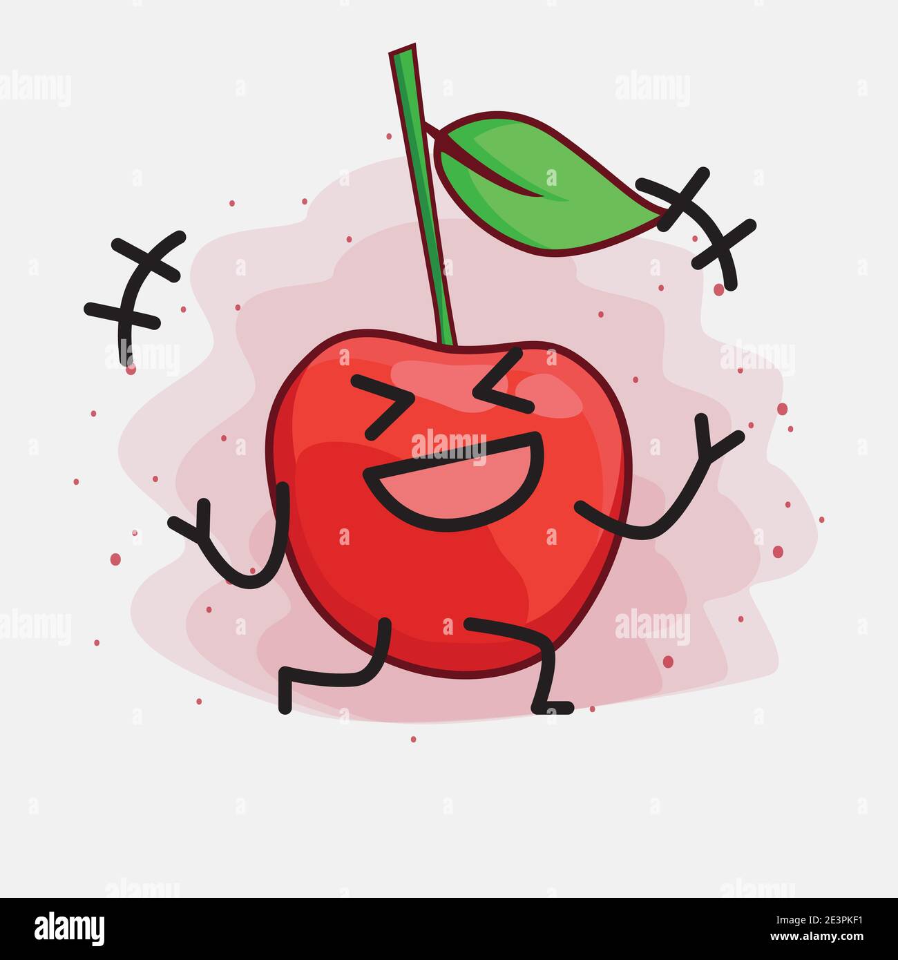 An illustration of Cute Bing Chery Vector Character Stock Vector Image ...